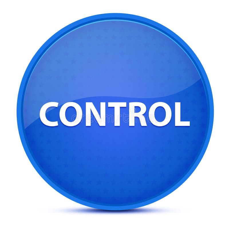 Control Eyeball Glossy Elegant Blue Round Button Abstract Stock ...