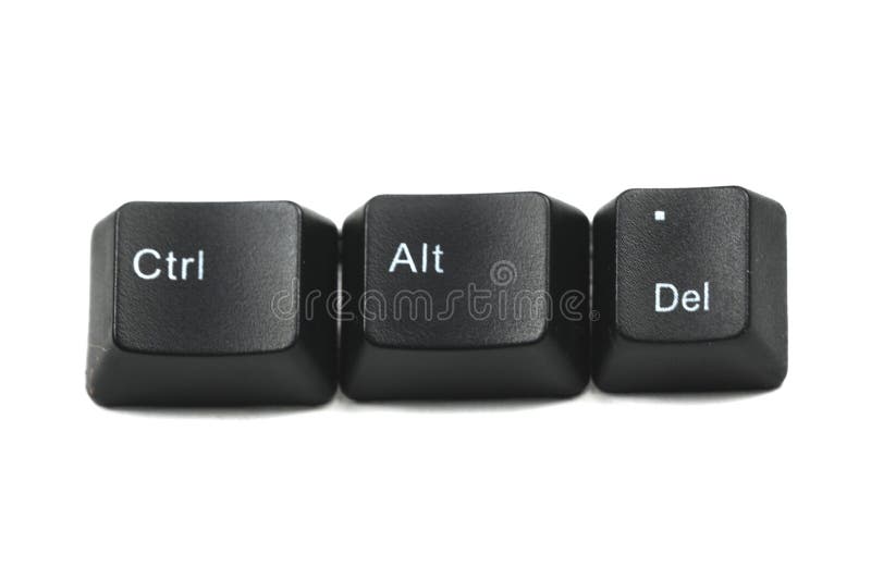 Control, alt and delete stock image. Image of solution - 9655697