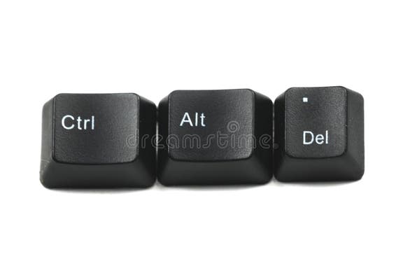 Control, alt and delete stock image. Image of solution - 9655697
