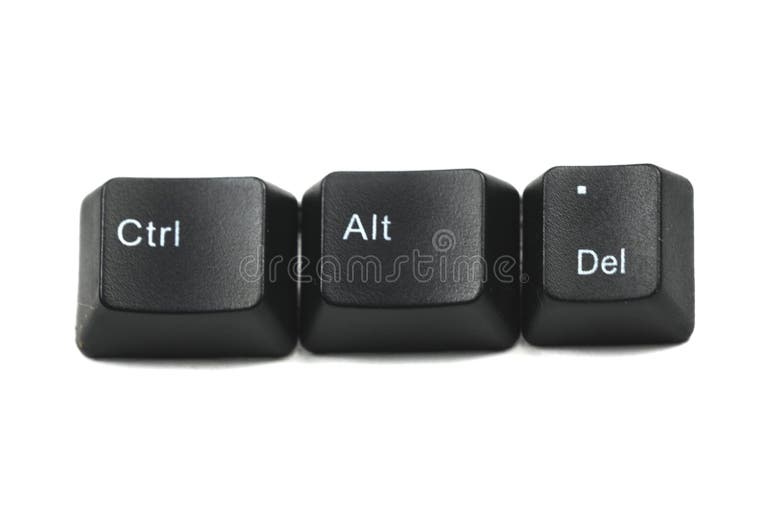 Control, alt and delete stock image. Image of solution - 9655697