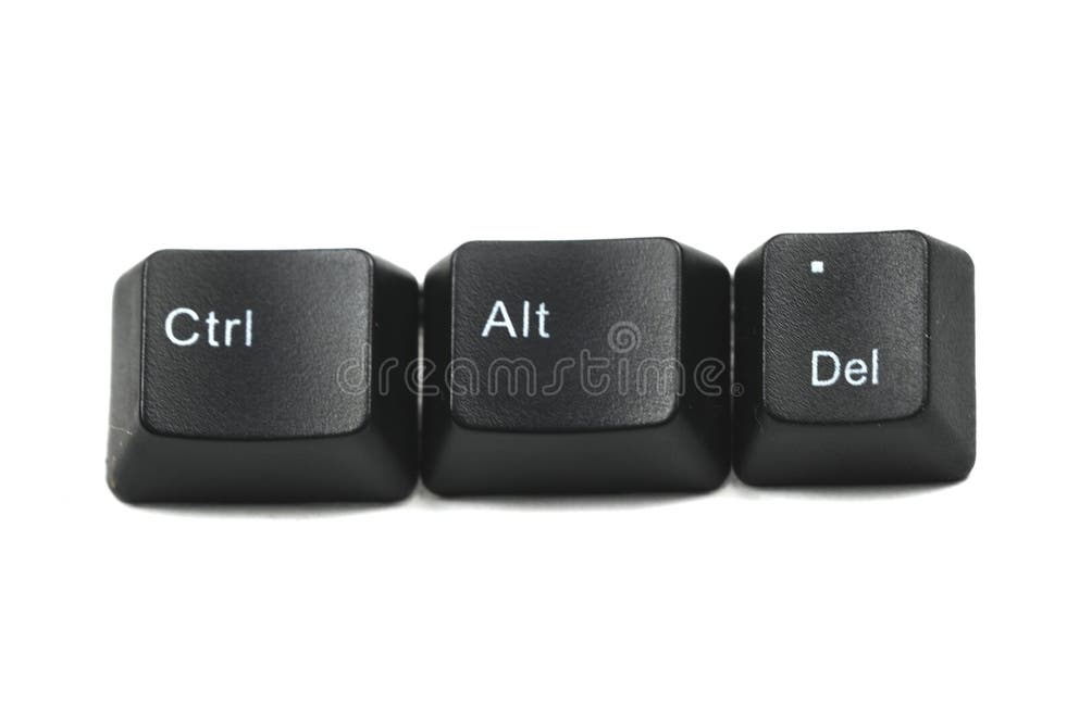 Control, alt and delete stock image. Image of solution - 9655697