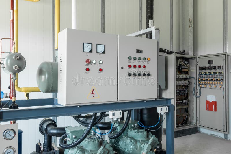 Control Board for the Compressor Stock Photo - Image of switch ...
