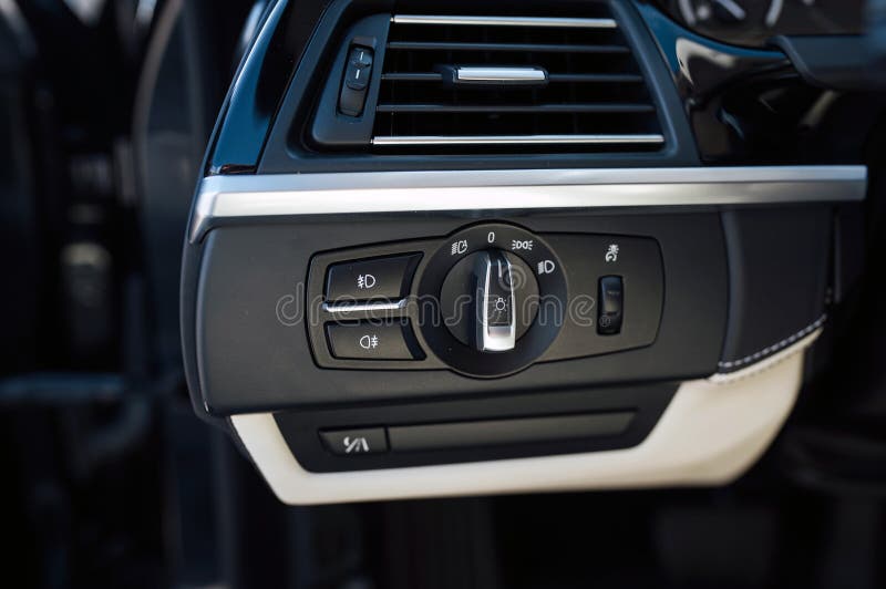 Control Board for Various Driver Assistance Systems in a Luxury Car ...