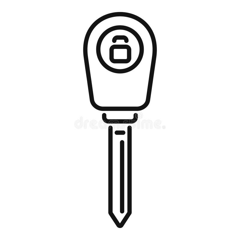 Control Boot Key Icon Outline Vector. Smart Security Stock Illustration ...