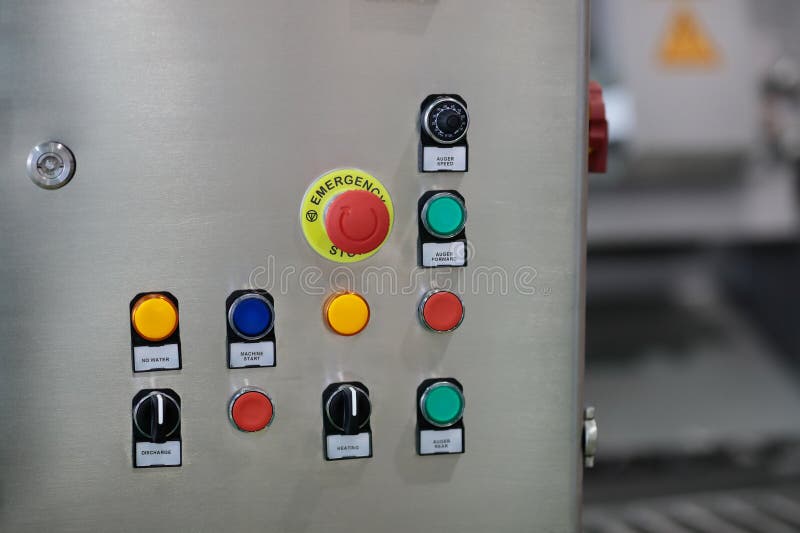 Control Box of Automated Food Processing Machine Stock Photo - Image of ...