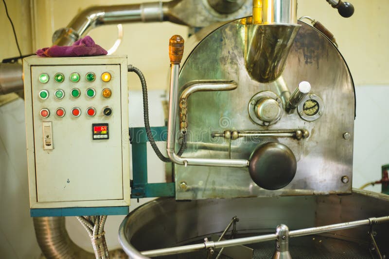 Coffee roaster stock image. Image of roasted, control - 120952887