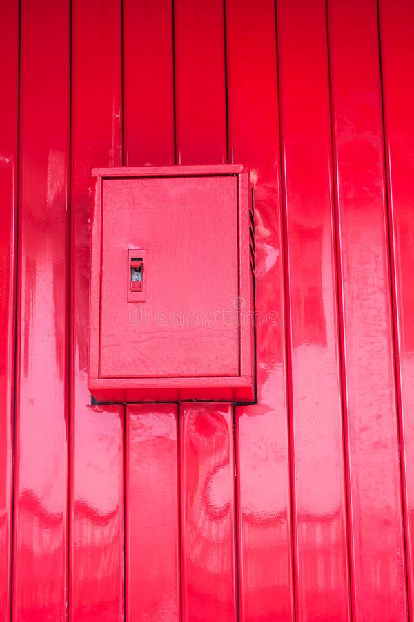 Control Box of Roller Metal Door Stock Image - Image of aluminum ...