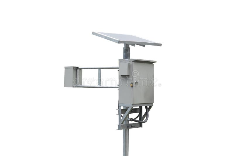 Control Box with Solar Cell Control Water Stock Photo - Image of clean ...