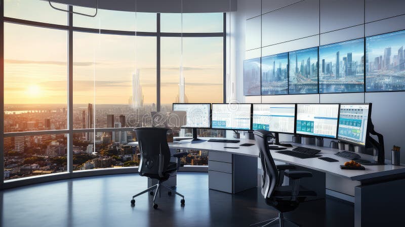 Control Building Automation System Stock Illustration - Illustration of ...