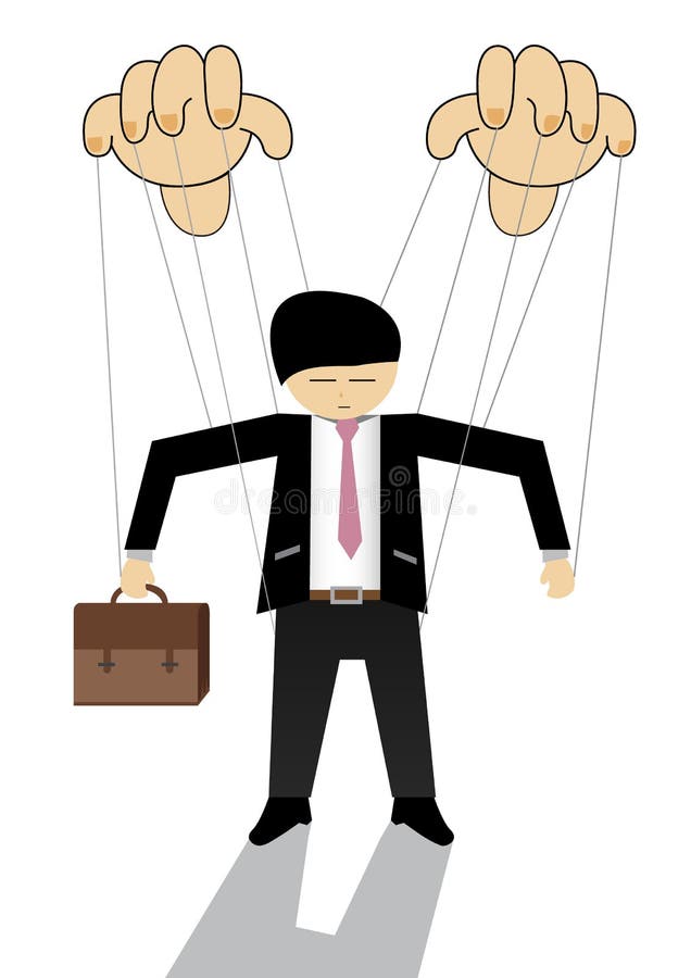 Control-of-a-Business-Man stock vector. Illustration of concepts - 68727910