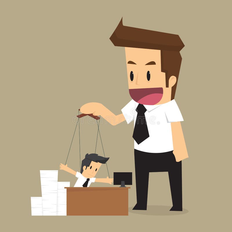 Puppet On String Manipulation Under Control Stock Illustration ...