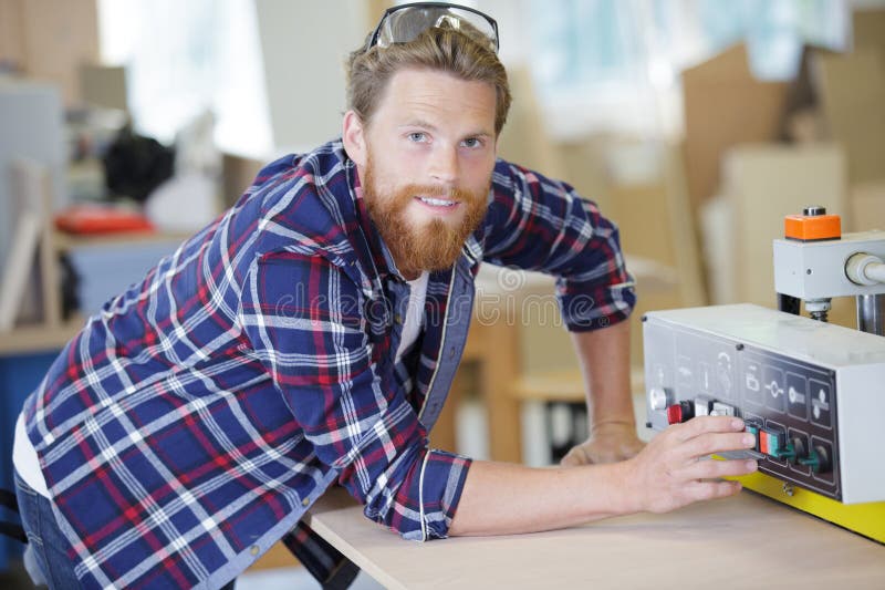 Control Buttons in Industrial Production Stock Photo - Image of clothes ...