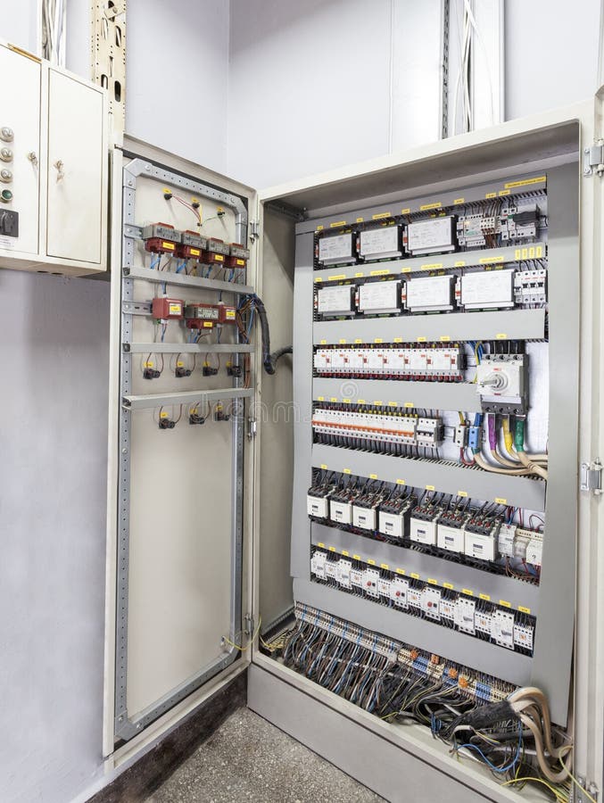 Control cabinet stock image. Image of home, panel, cycle - 30812659