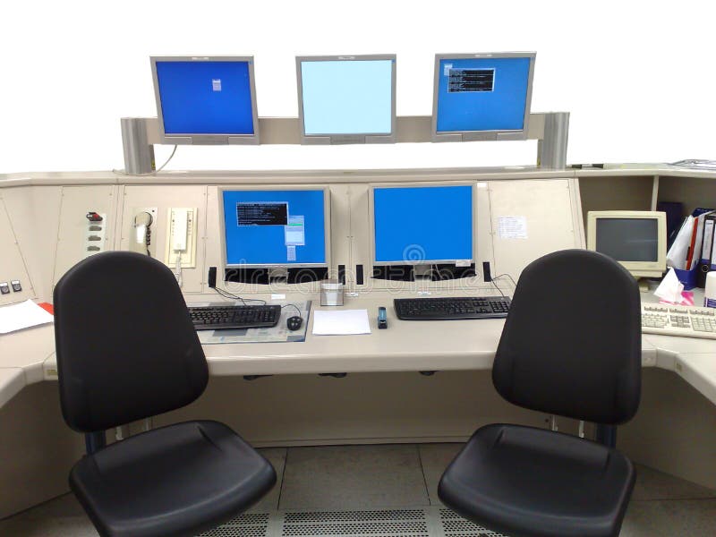 Control center stock photo. Image of desktop, flat, factory - 9359522