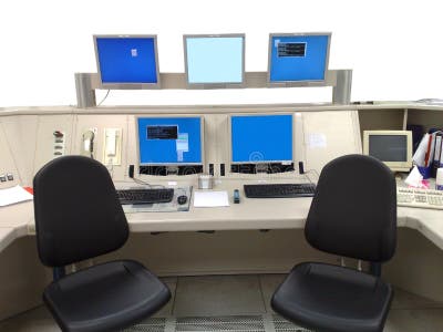 Control center stock photo. Image of desktop, flat, factory - 9359522