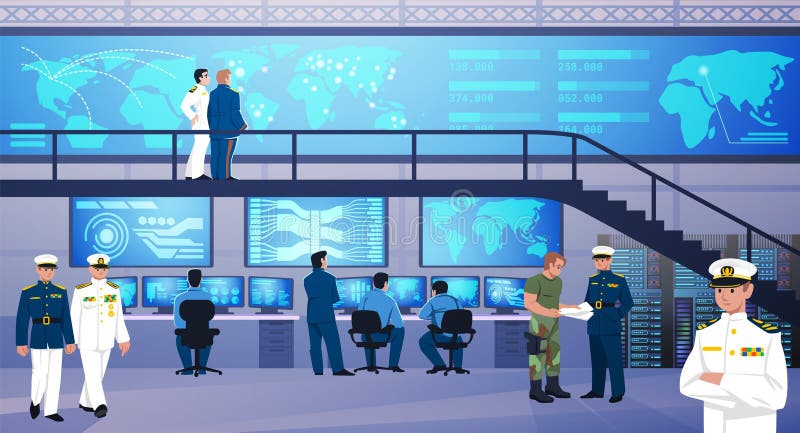 Tactical Command Center Cartoon