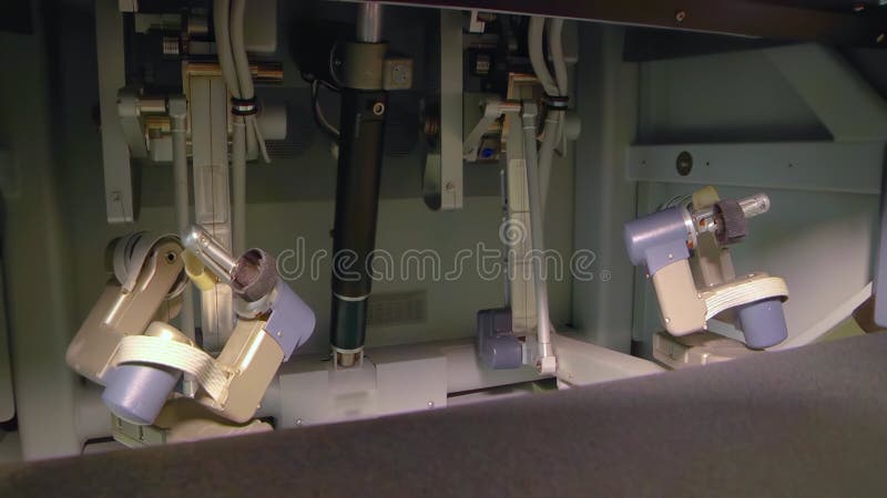 Control Center of a Surgical Robot. in the Robotic Surgery Operating ...