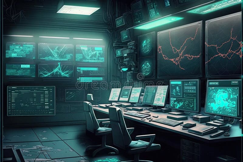 Modern Command Center Stock Illustrations – 505 Modern Command Center ...