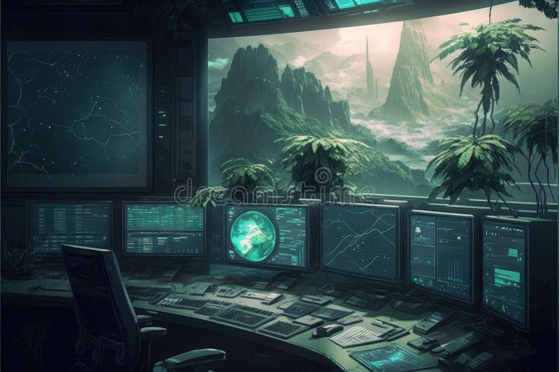 Monitoring Command Center Stock Illustrations – 257 Monitoring Command ...