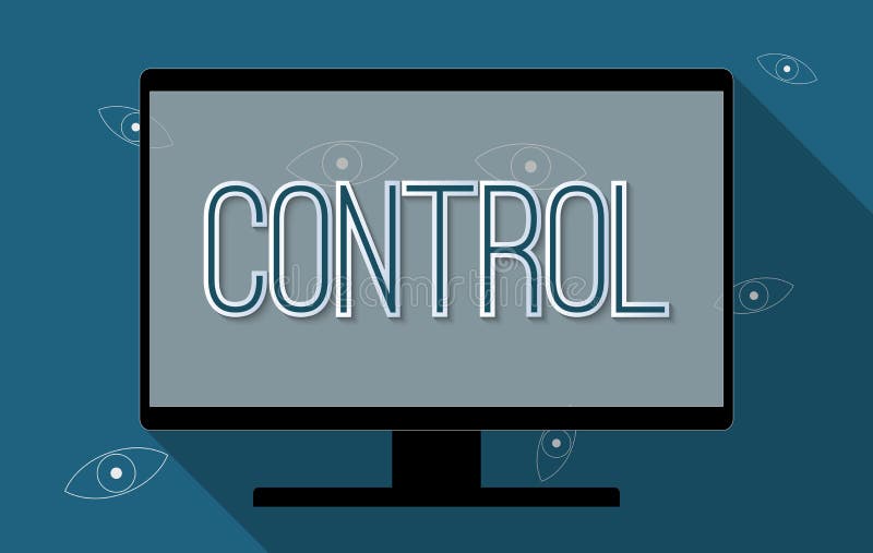 Control Word Cut Out Letters Ransom Note Total Domination Stock ...