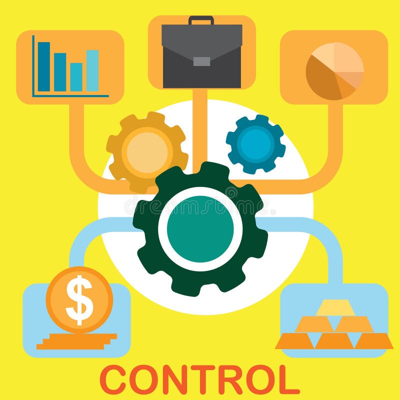 Control Concept. Vector Illustration Decorative Design Stock Vector ...