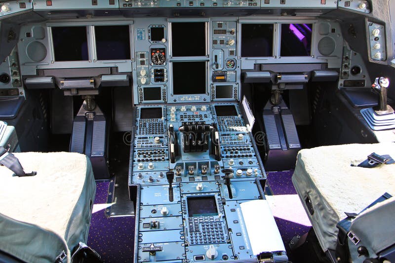 Control Console in the Airplane Editorial Photo - Image of aircraft ...