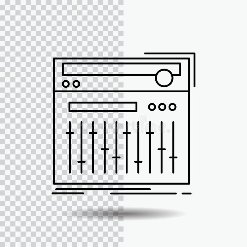 Control, Controller, Midi, Studio, Sound Line Icon on Transparent ...