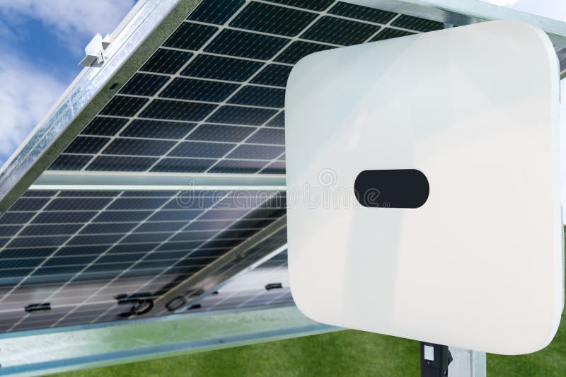 Control Dashboard of Solar Panel with Energy Storage Stock Photo ...