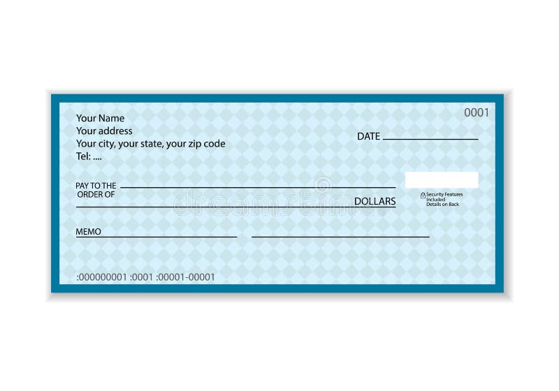 Control de banco ilustración del vector. Ilustración de papel - 130619053