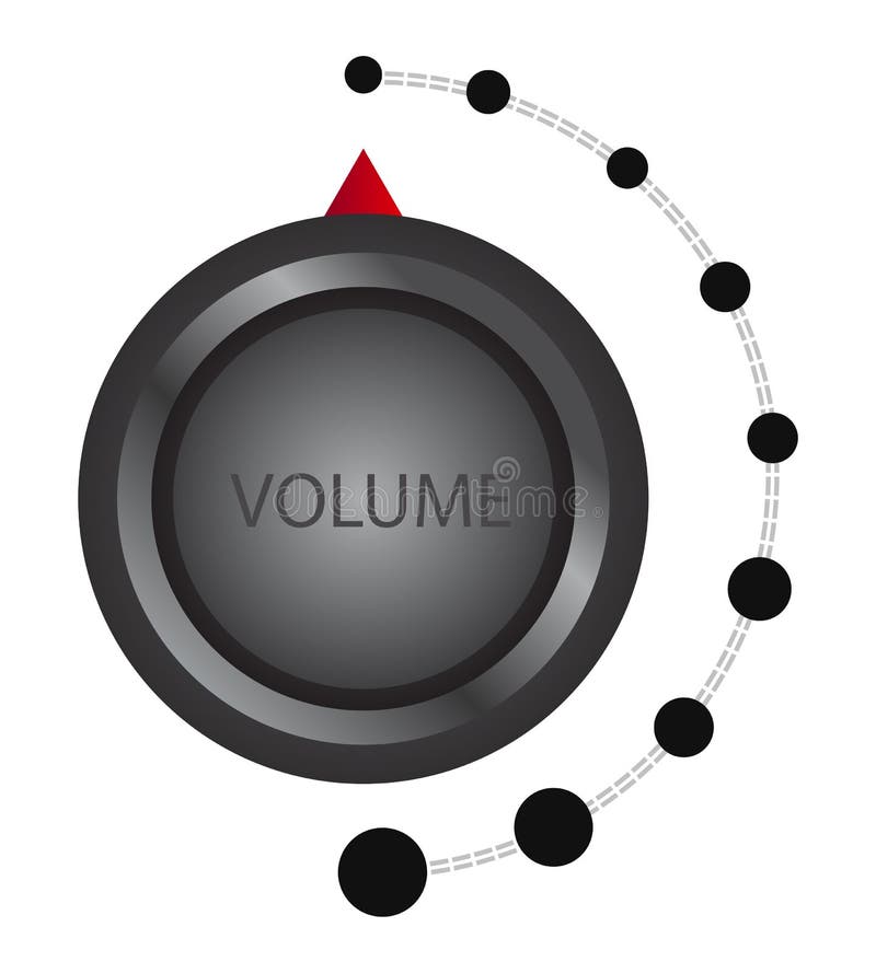 Icono Aislado Del Control De Volumen Ilustración del Vector ...