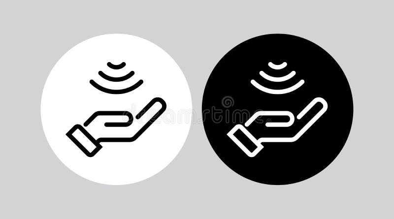 Control Del Sensor De Mano De La Señal Táctil. Icono Vector Aislado ...