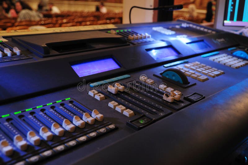 Control desk stock image. Image of concert, studio, panel - 12185933