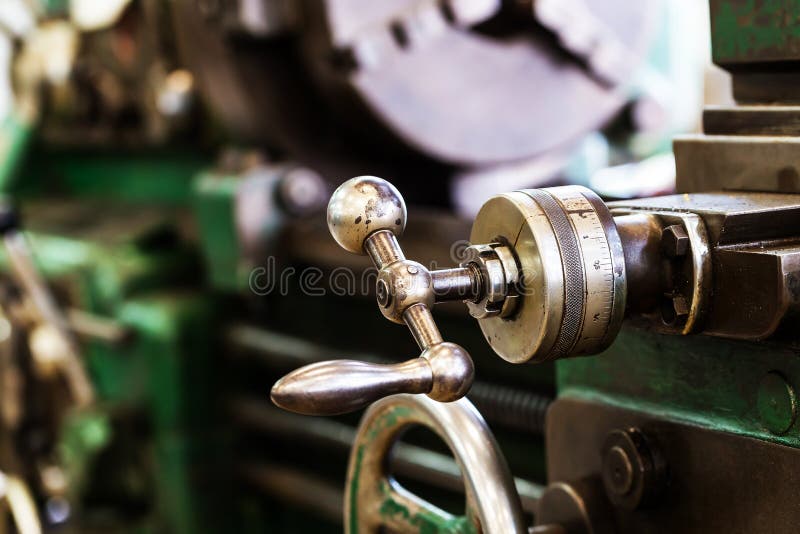 Control Device of Old Turning Machine Stock Image - Image of rusty ...