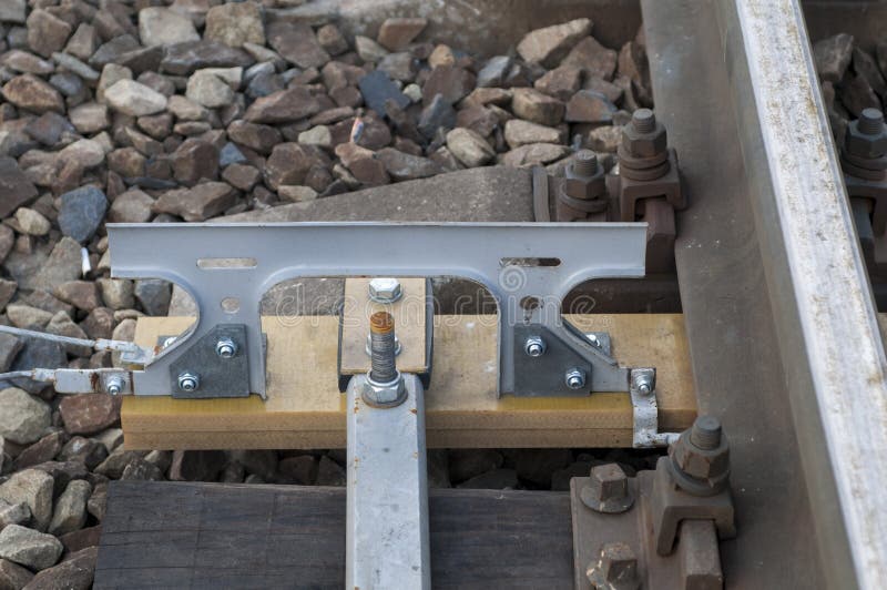 Control Device of Rolling Stock on a Dielectric Beam. Stock Image ...