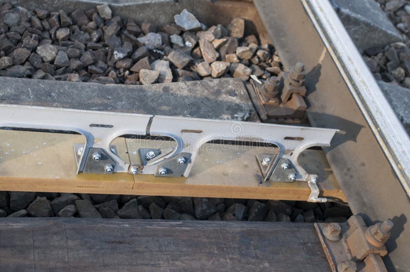 Control Device of Rolling Stock on a Dielectric Beam. Stock Photo ...