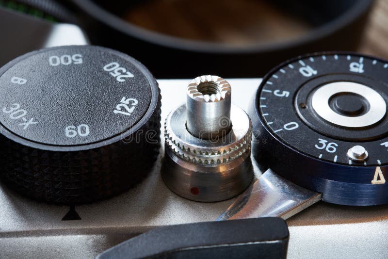 Control Dial Shutter Speed on SLR Camera Stock Photo - Image of ...