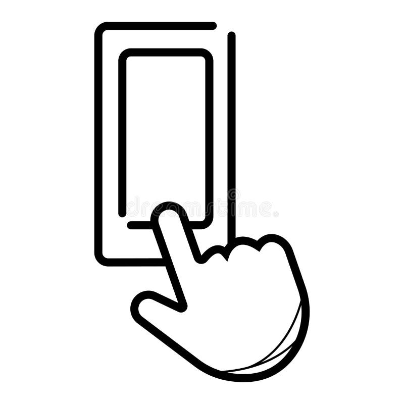 Control Different Devices Tablets and Smartphones Icon Vector Stock ...