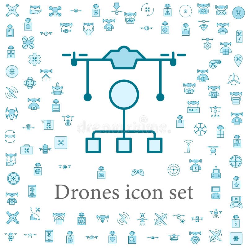 Control of Drones Icon. Drones Icons Universal Set for Web and Mobile ...