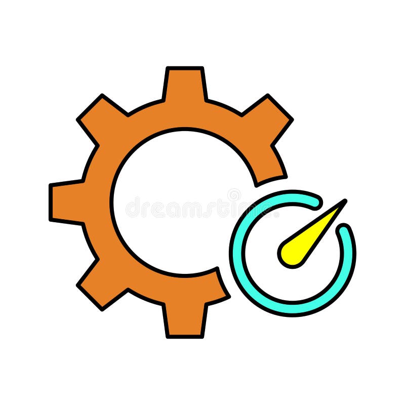 Control, Efficiency, Performance Icon. Simple Color Vector Stock ...
