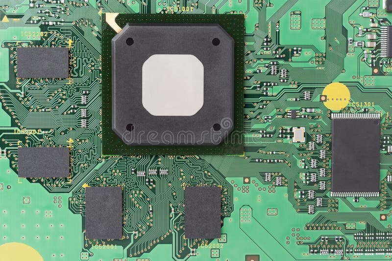 Control of Electronic Memory Stock Image - Image of circuit ...