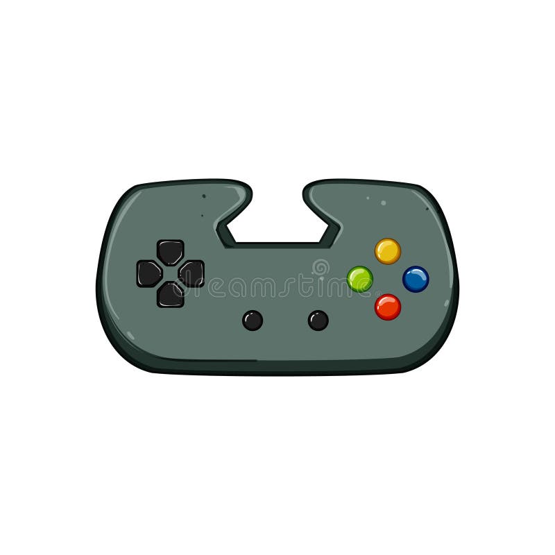 Control Gamepad Cartoon Vector Illustration Stock Vector - Illustration ...