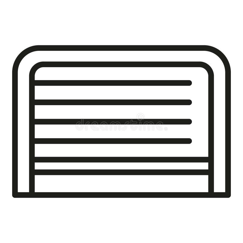 Control Gate Icon Outline Vector. Fence Security Stock Vector ...