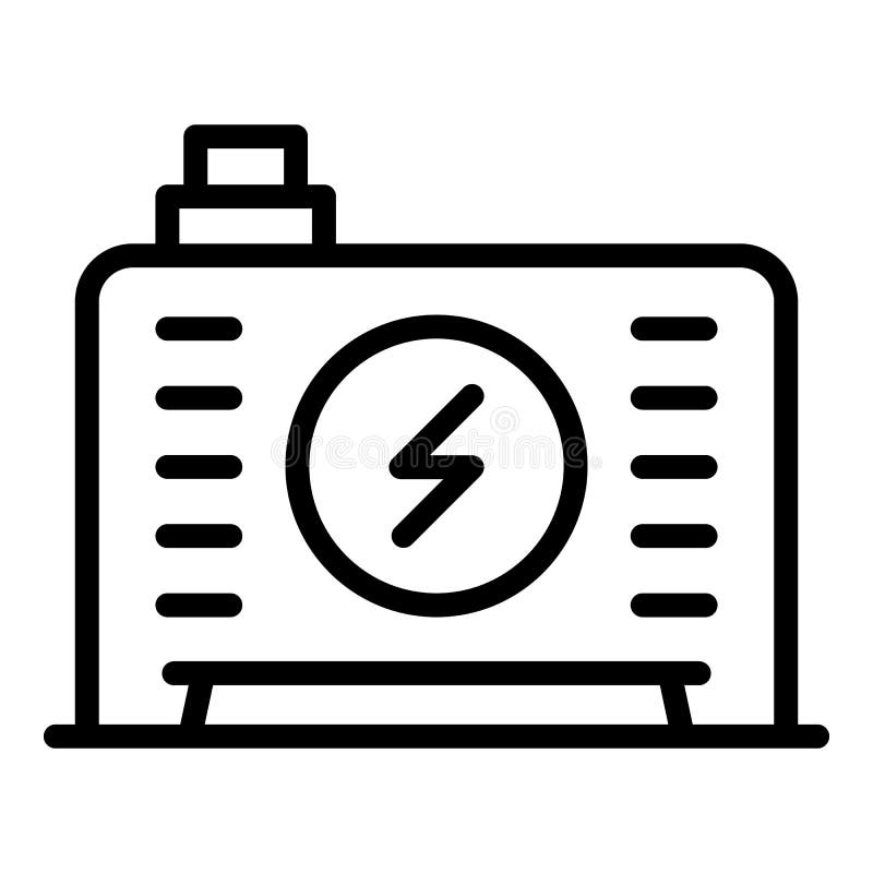 Control Generator Icon Outline Vector. Electric Energy Stock Vector ... Control Generator Icon Outline Vector. Electric Energy Stock Vector ...