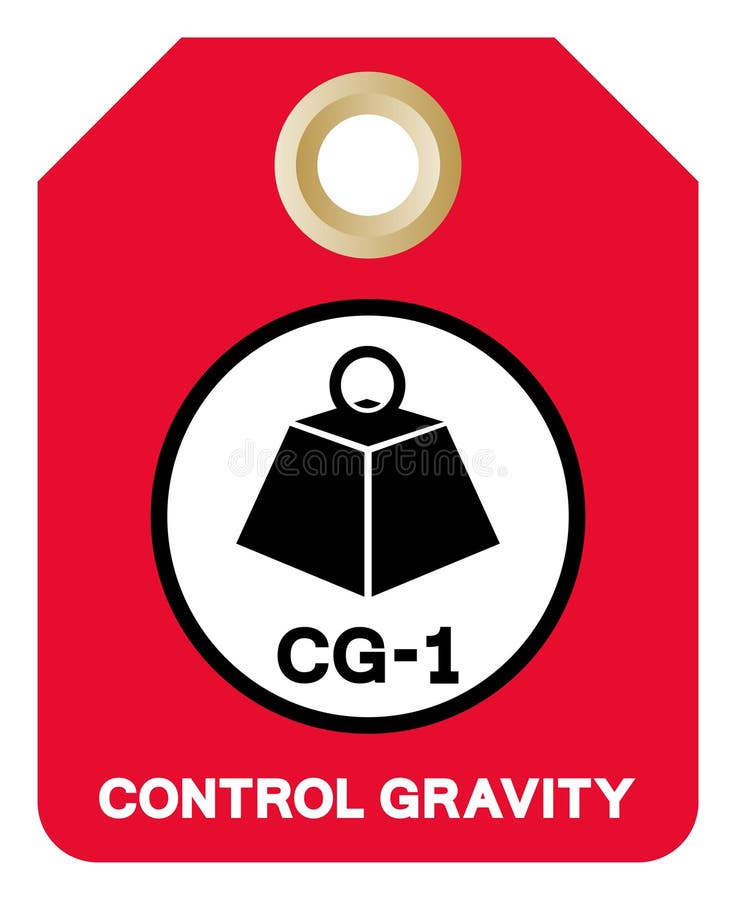 Control Gravity Tag Label Symbol Sign, Vector Illustration, Isolate on ...