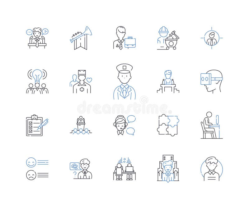 Control Group Line Icons Collection. Experiment, Research, Comparator ...