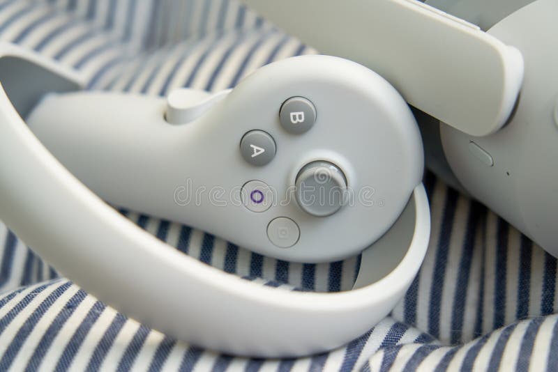 A Control Handle for a VR Virtual Reality Head-mounted Display Stock ...