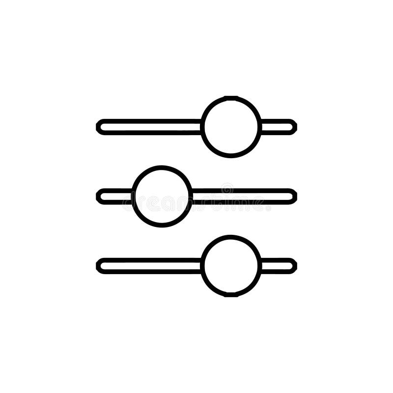 Control Icon Group Symbol or Sign Vector Stock Illustration ...