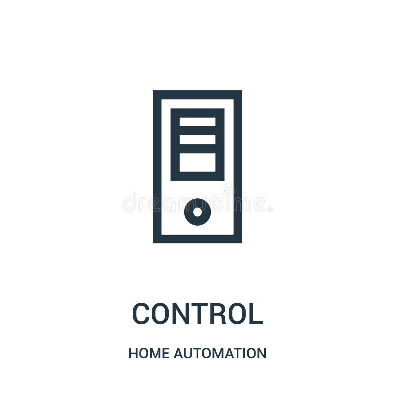 Control Icon Vector from Home Automation Collection. Thin Line Control ...