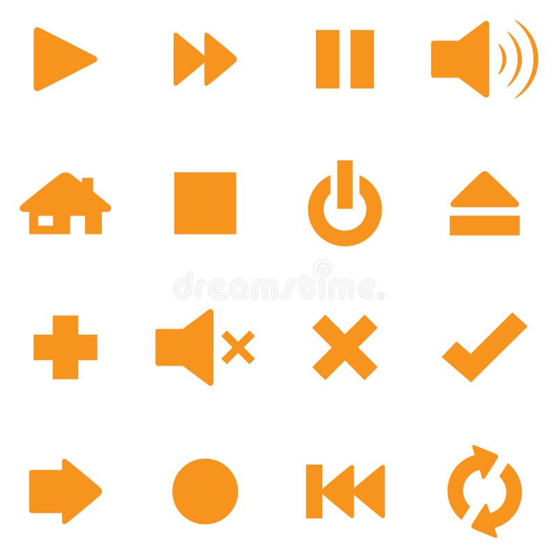 Control Icons Set, Isometric Style Stock Vector - Illustration of ...