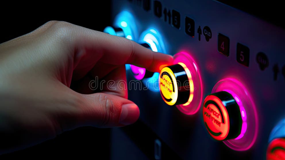 Control indicator lights stock illustration. Illustration of feedback ...